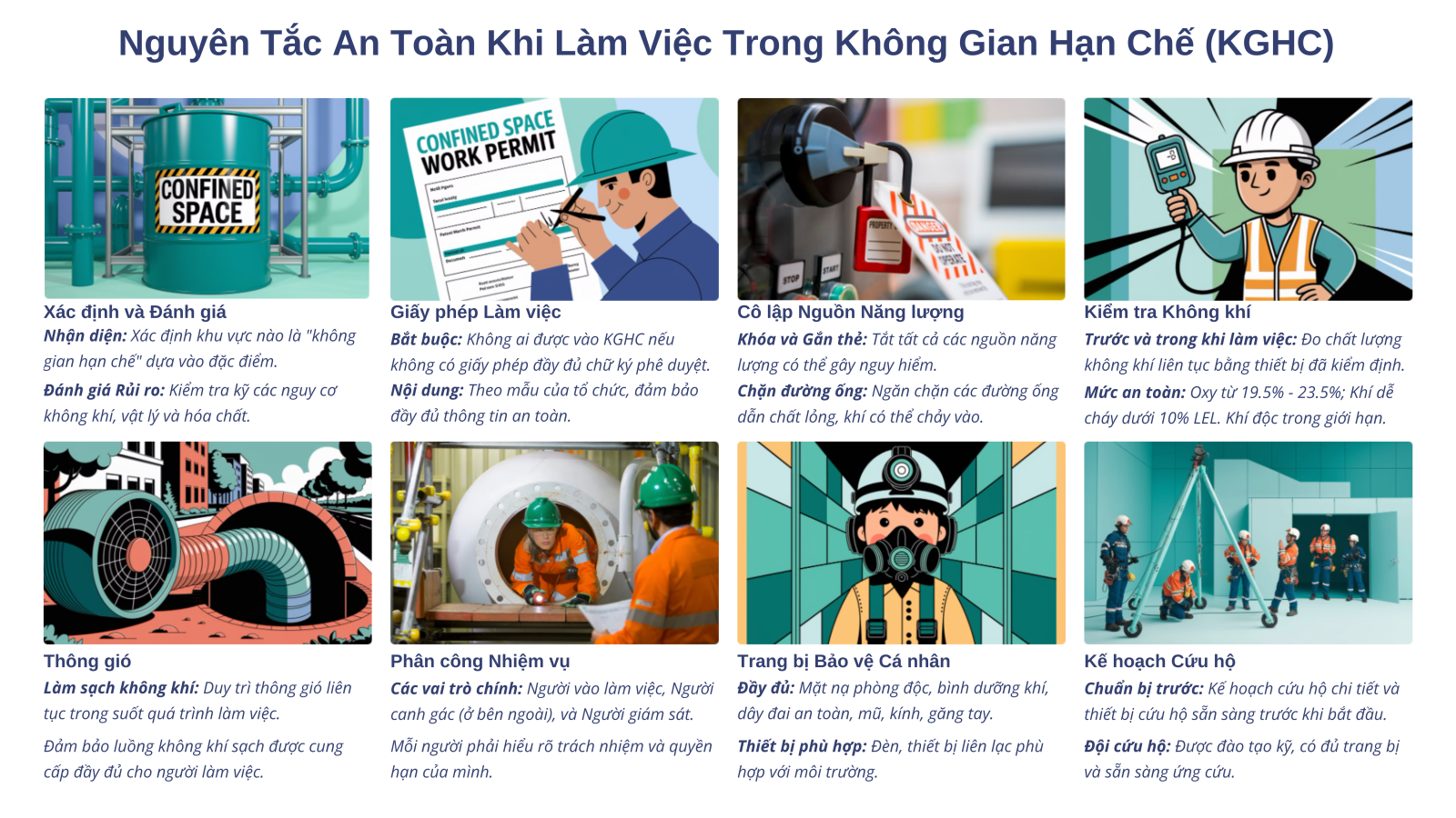 HSE Provider | Poster: An toàn khi làm việc trong không gian hạn chế